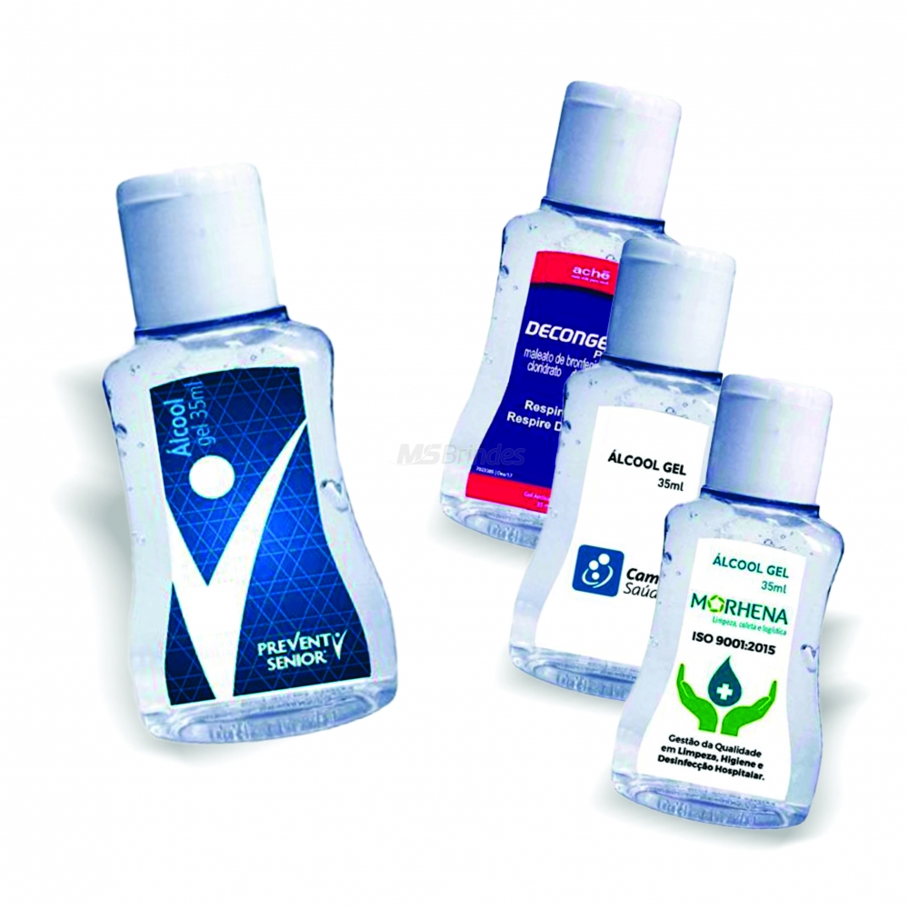 Brinde Álcool Em Gel 60ml Ms Brindes